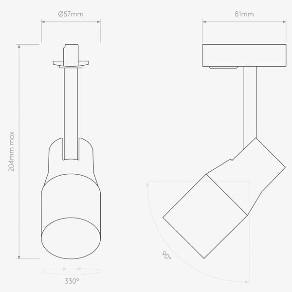 Apollo 100 Track Light - Urban Lighting