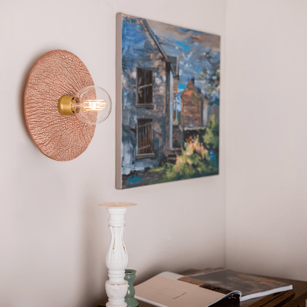 Bog Oak Wall Light - Red Iron - Urban Lighting