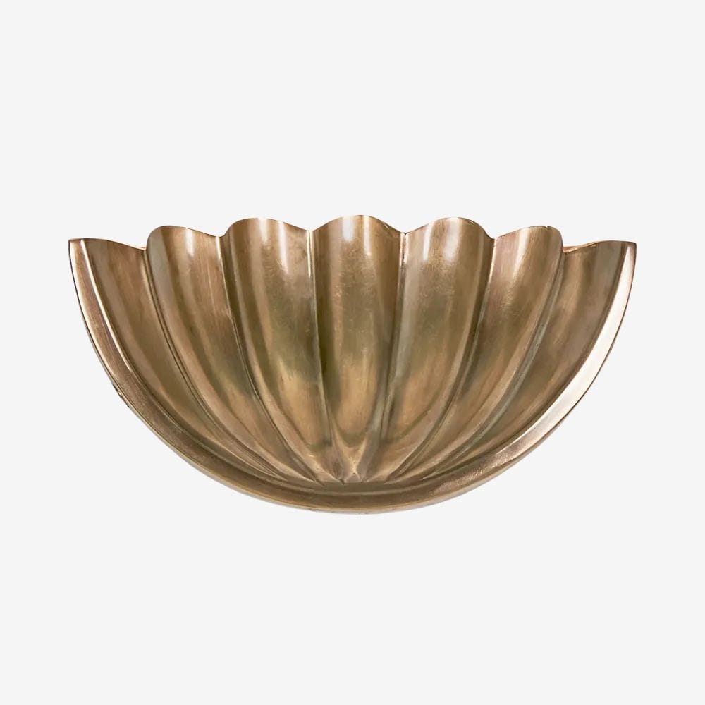 Half Moon Shell Shade Wall Light