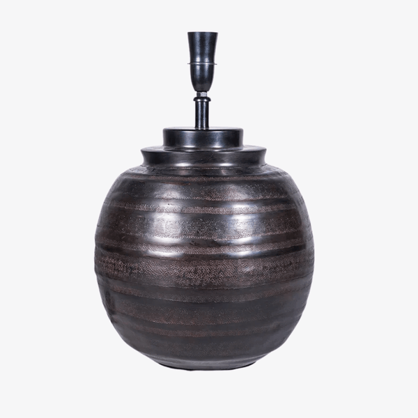 Hammered Small Round Lampbase - Base Only - Urban Lighting