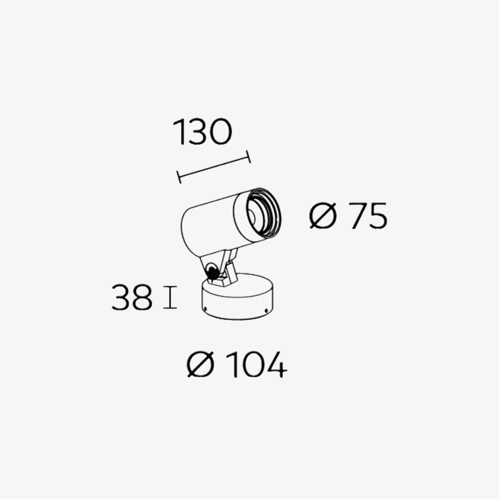 Locus Surface Mounted Spotlight - 24V - Urban Lighting