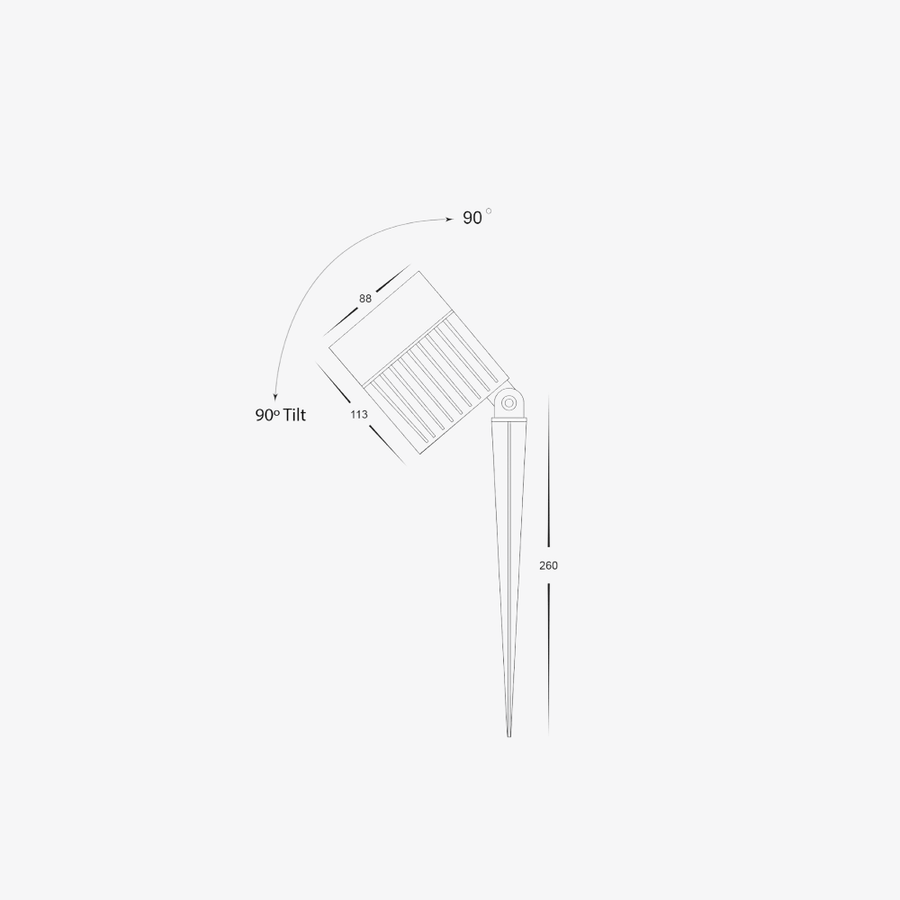 Oasis 24W Spike Light - 12V - Urban Lighting