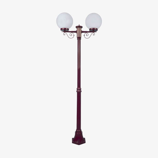 Siena Twin 25cm Spheres Medium Post - Urban Lighting