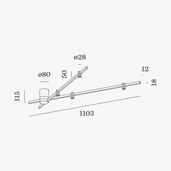 Trace Spin Ceiling Light 1.0 - Urban Lighting