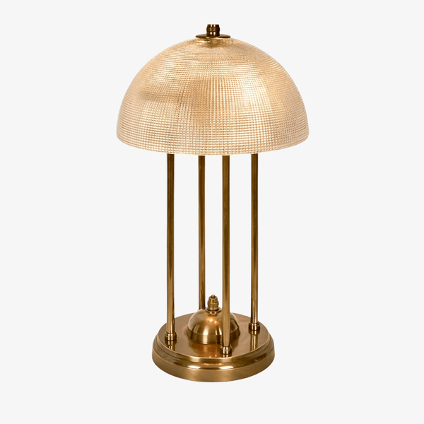 Victor Table Lamp With Textured Glass - Urban Lighting