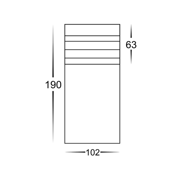 MINI LOUVRE Bollard - Urban Lighting